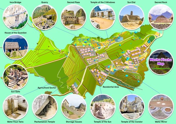 Machupicchu Map: Complete & Detailed | Travel 1 Tours